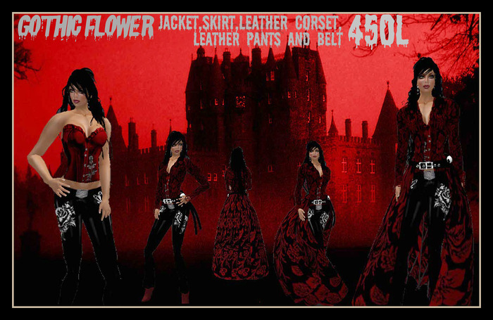Second Life Marketplace Gothic Flower